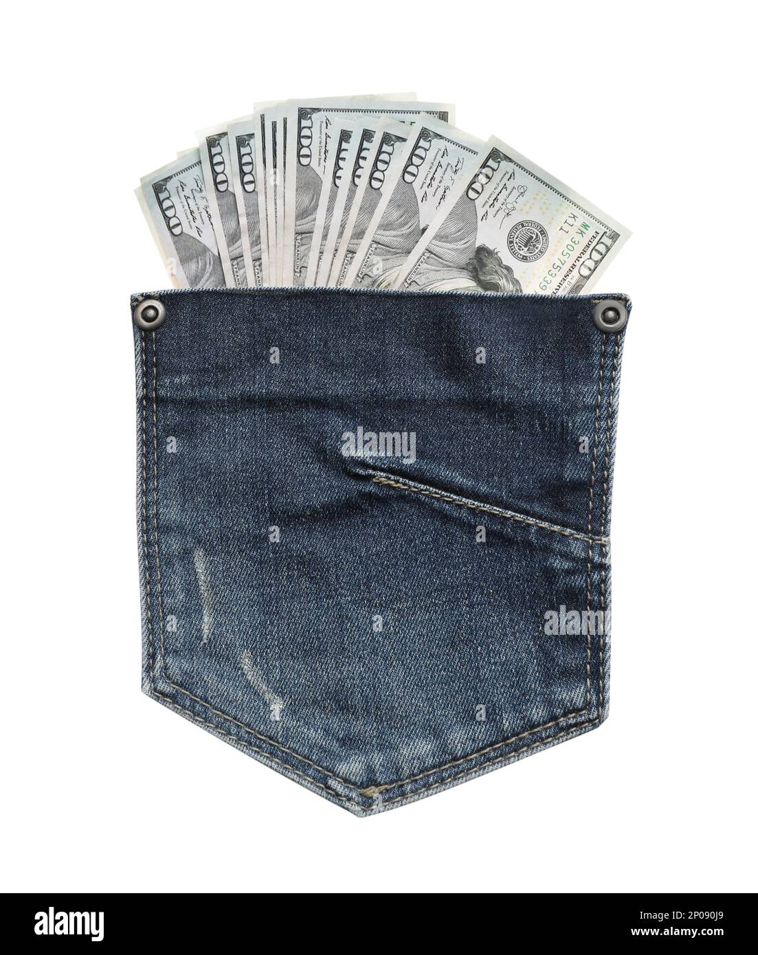 100 dollar bill on cloth hi-res stock photography and images - Alamy