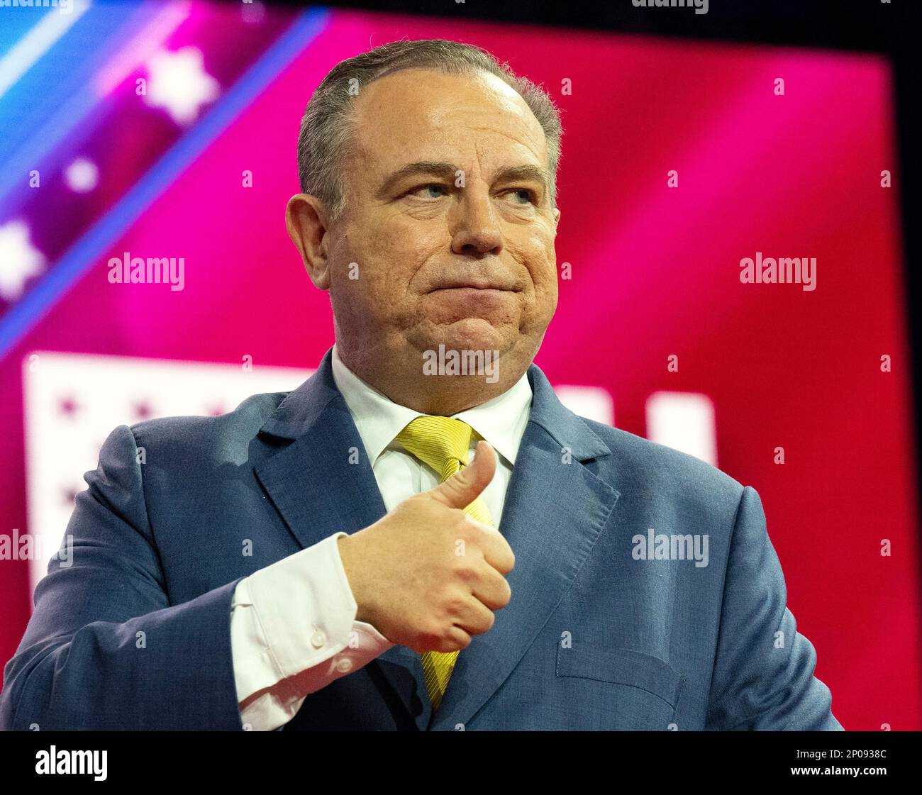 National Harbor, Maryland, USA. 2nd Mar, 2023. Chris Ruddy, CEO Newsmax ...