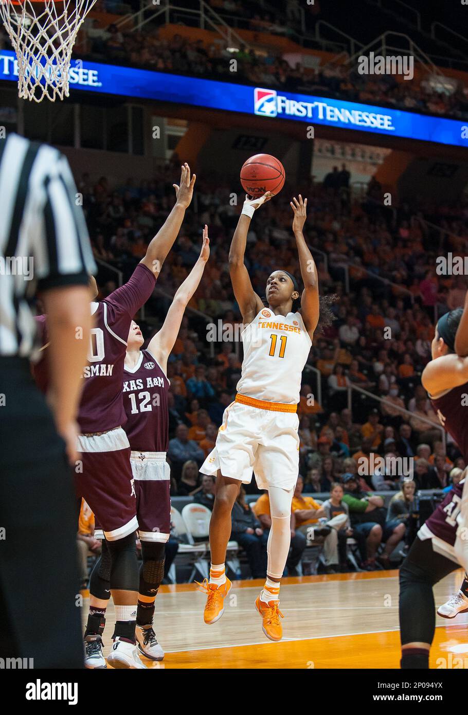 KNOXVILLE, TN - FEBRUARY 12: Tennessee Lady Volunteers guard Diamond ...