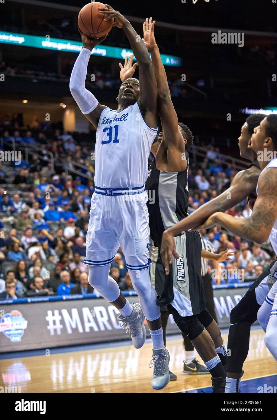 Seton Hall's forward Angel Delgado (31) in the low post against ...