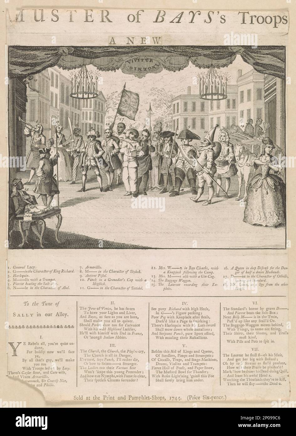 Muster of Bays's troops A new.. British Cartoon Prints Collection ...