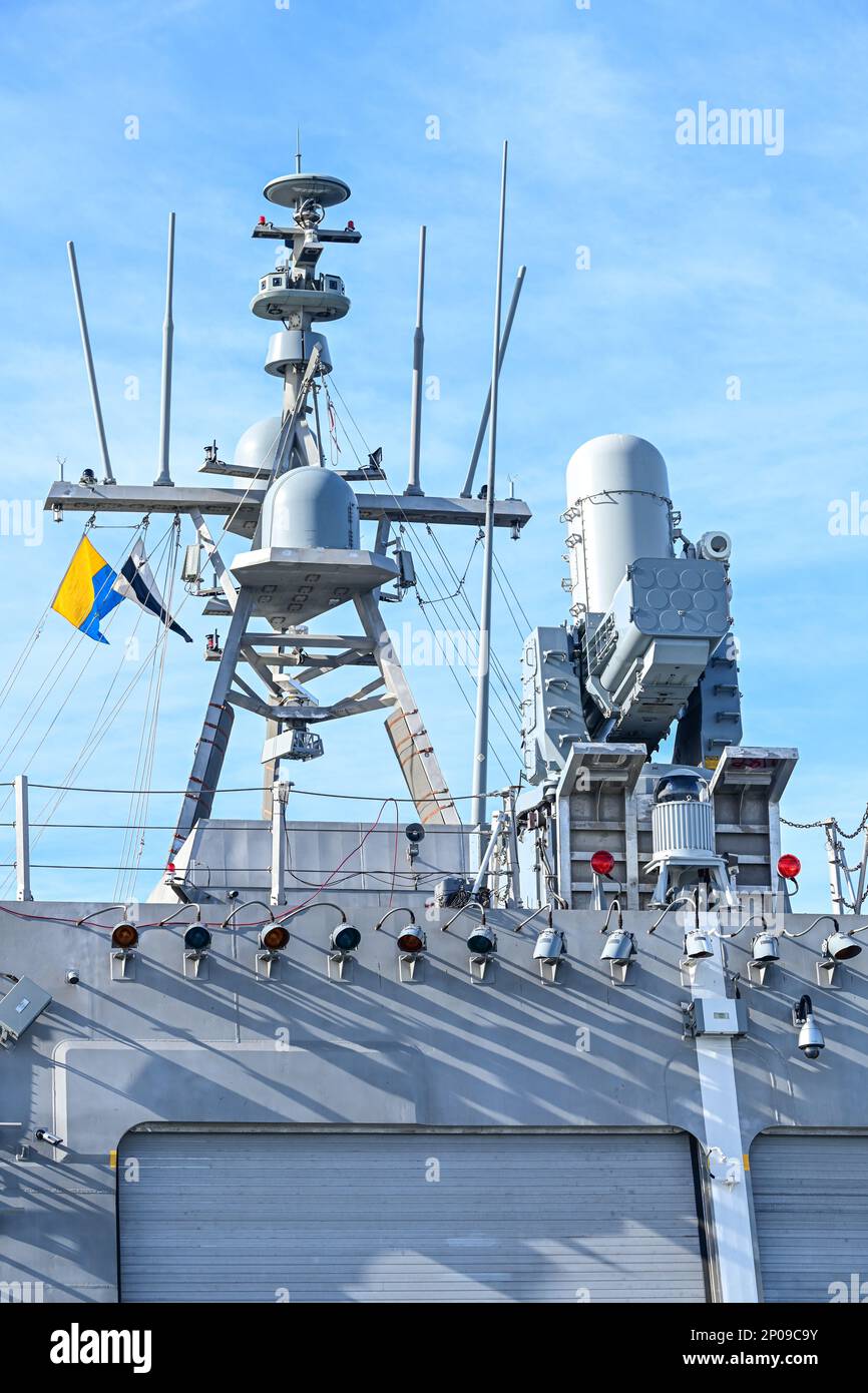 The SeaRAM, a ship defense system that can be used against supersonic ...