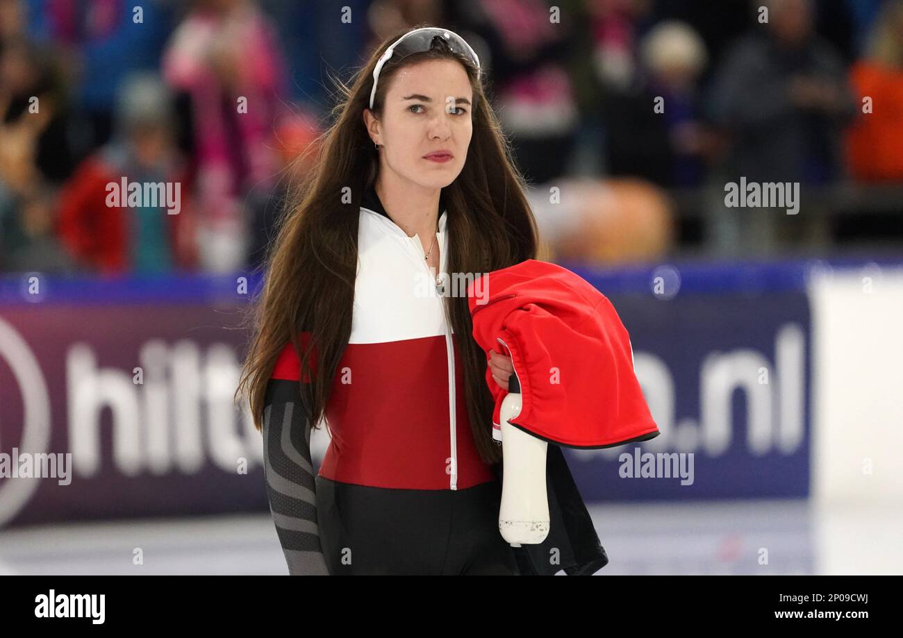 Valerie Maltais (CAN) in action during the 3000m women during ISU World ...