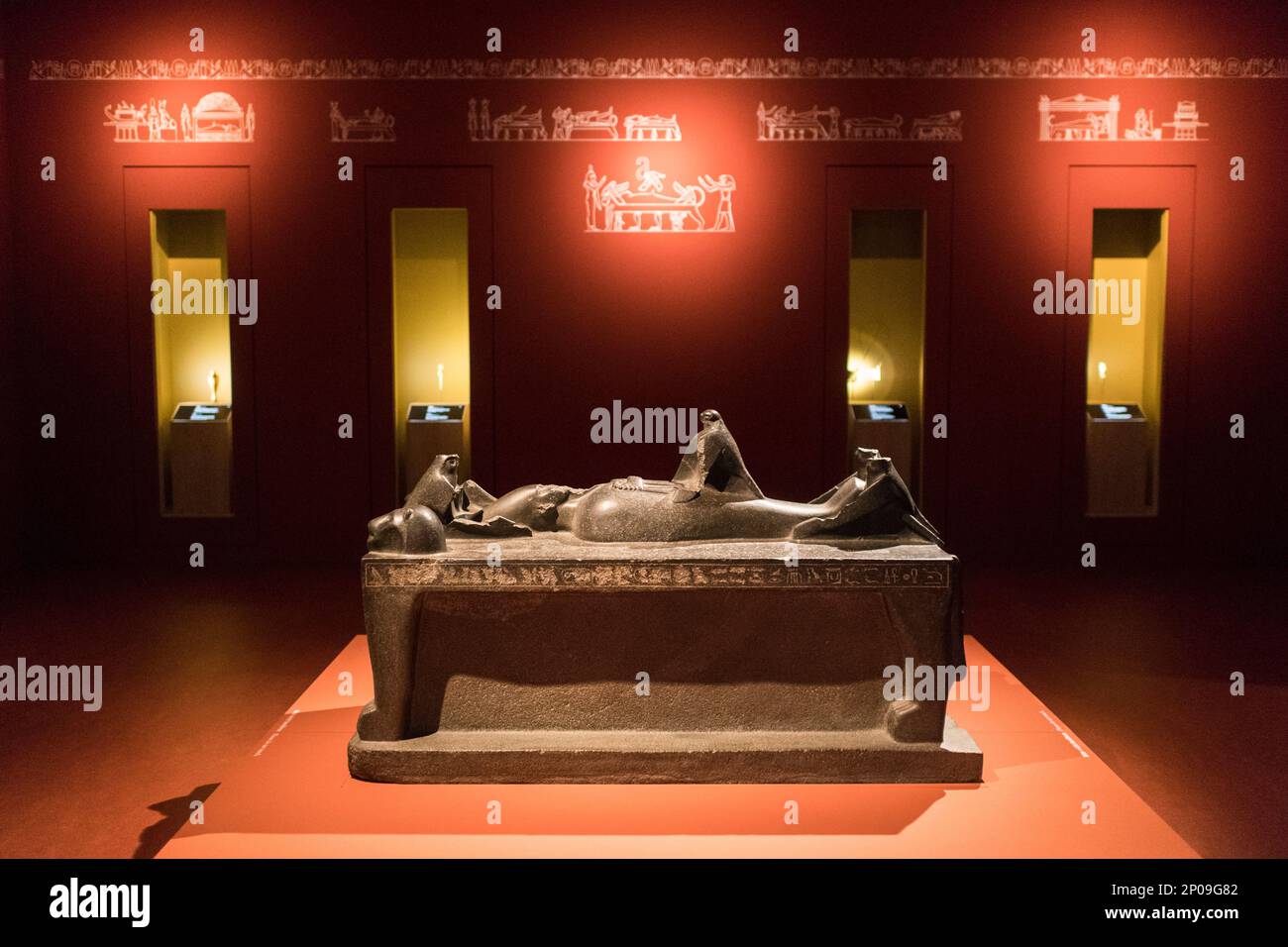 Osiris on the deathbed is on display in the exhibition "Osiris - Egypt ...