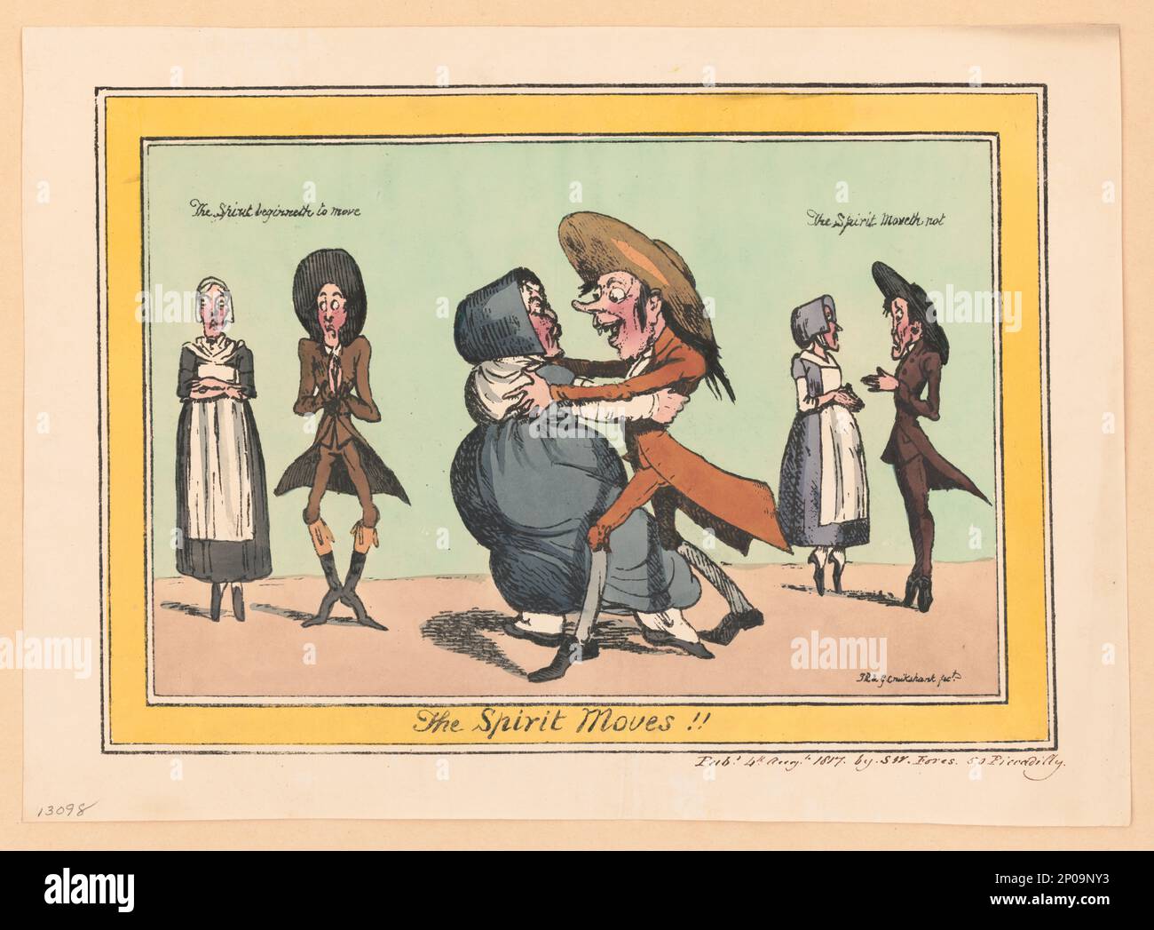 The spirit moves!! I.R. and G. Cruikshank, fect.. British Cartoon ...