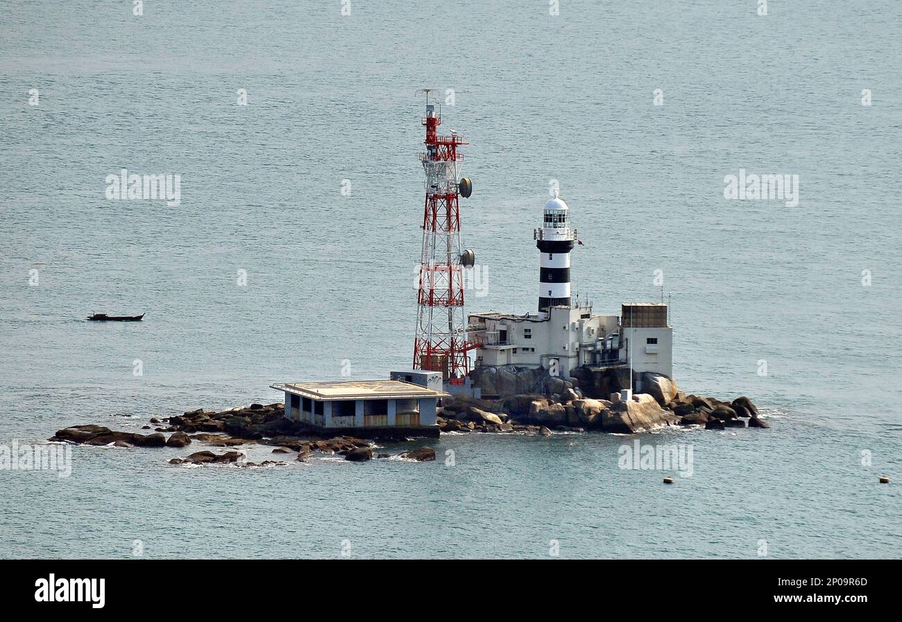 The Pedra Branca island, about 46km to the East of Changi off the ...
