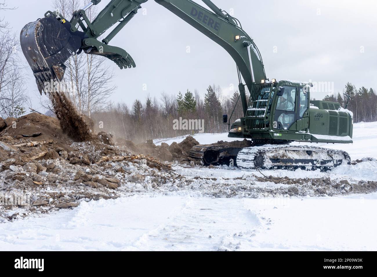 A U.S. Marine with Engineer Services Company, 2d Combat Engineer ...