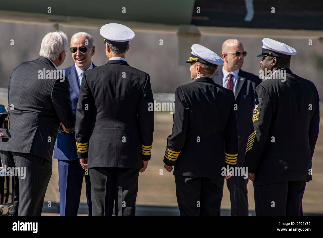 Virginia Beach, Va. (Feb. 28, 2023) - Mayor Bobby Dyer greets U.S ...