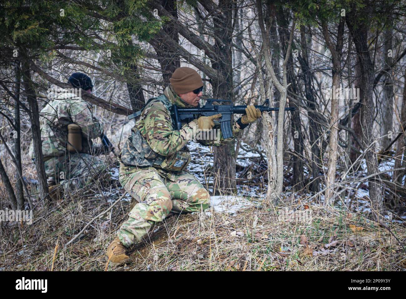 Sgt. 1st Class John Imhoff, an Observer, Coach, and Trainer assigned to ...