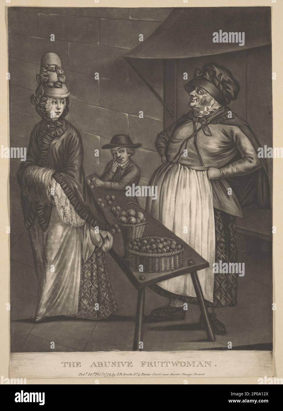 The abusive fruitwoman. British Cartoon Prints Collection . Women,1770 ...