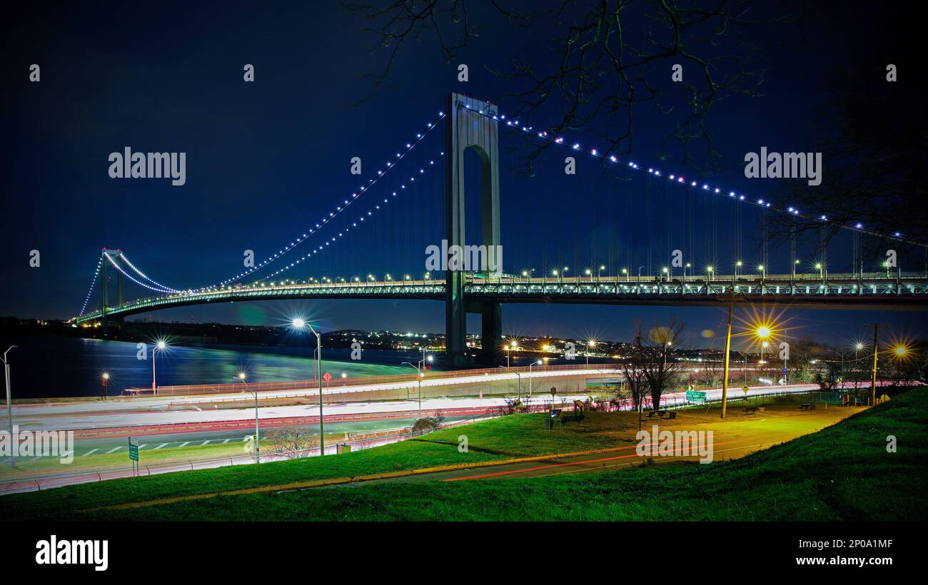 Verrazano Bridge View of from the Engeldrum Bluff, at Fort Hamilton at ...
