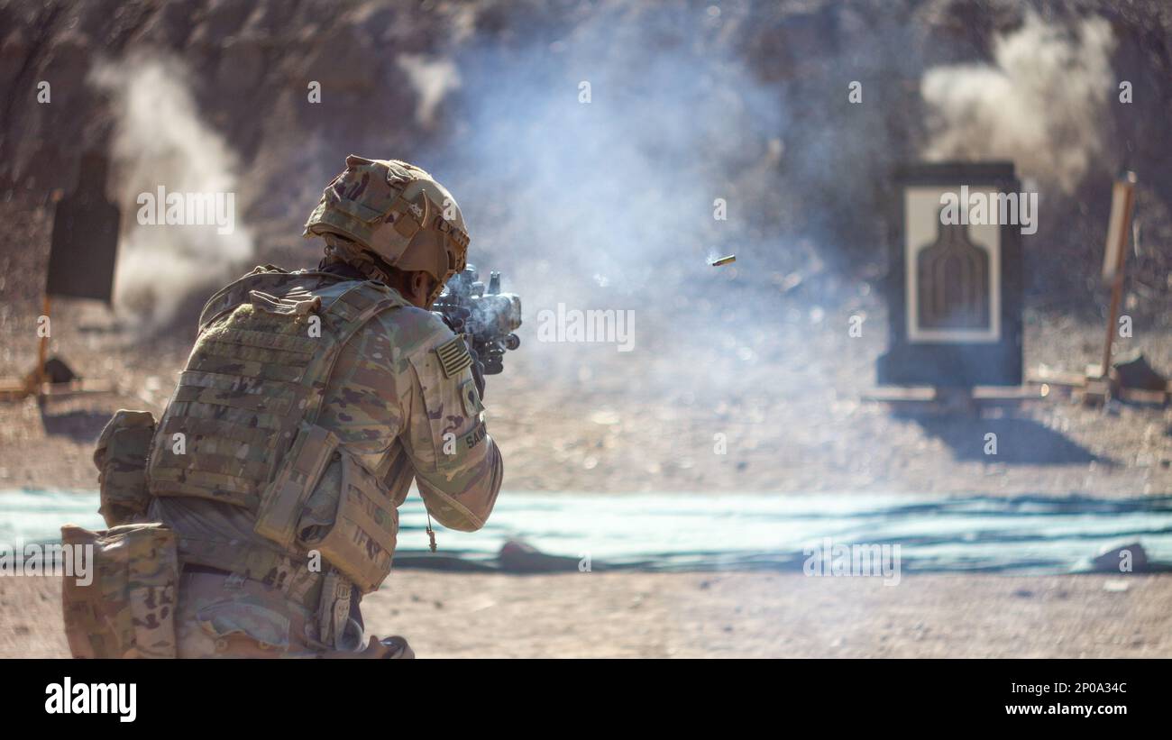 A U.S. Army Soldier assigned to Charlie Company, 1st Battalion, 69th ...