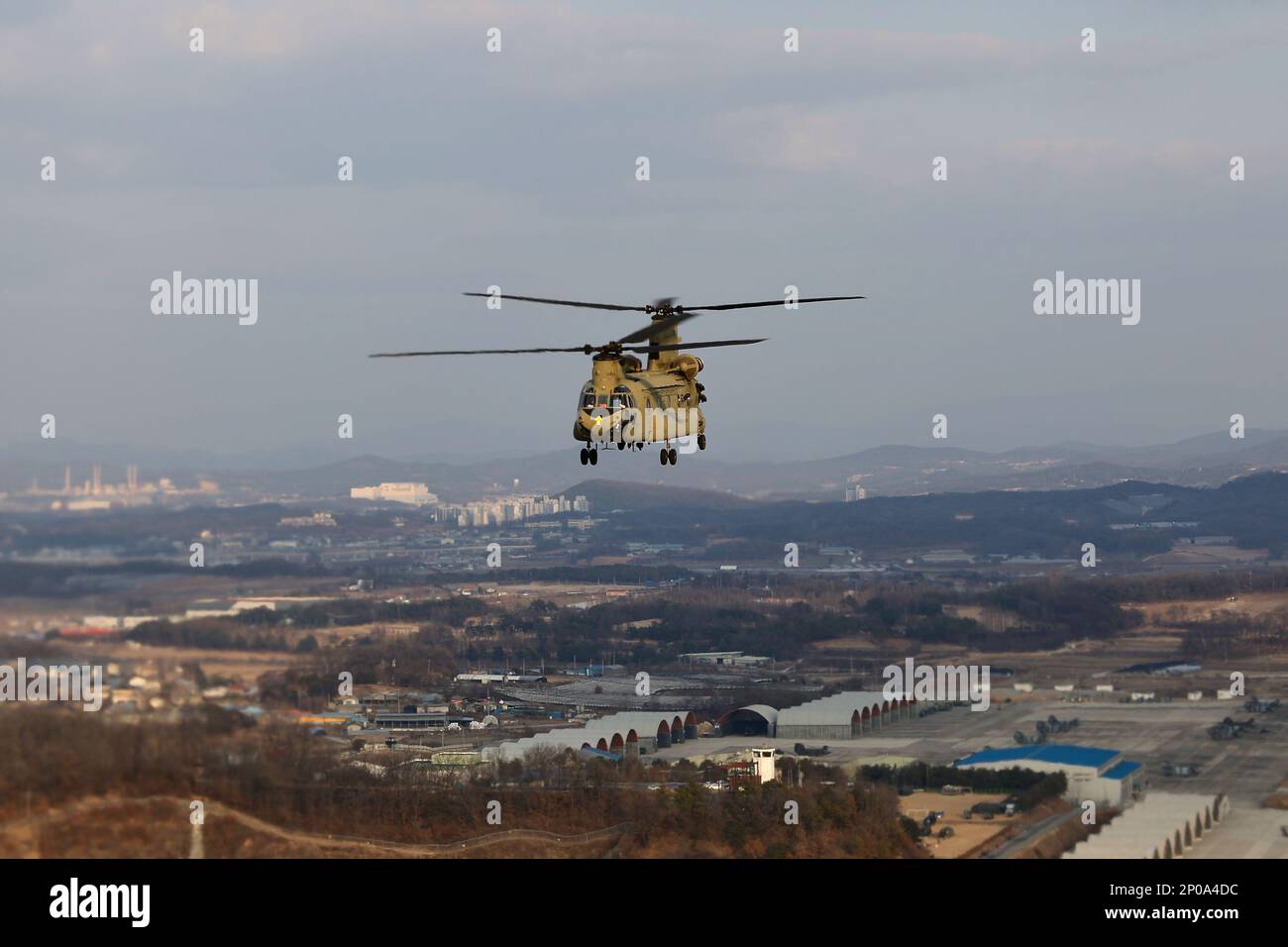 U.S. Army Soldiers assigned to B Company, 3rd Battalion, 2nd Aviation ...