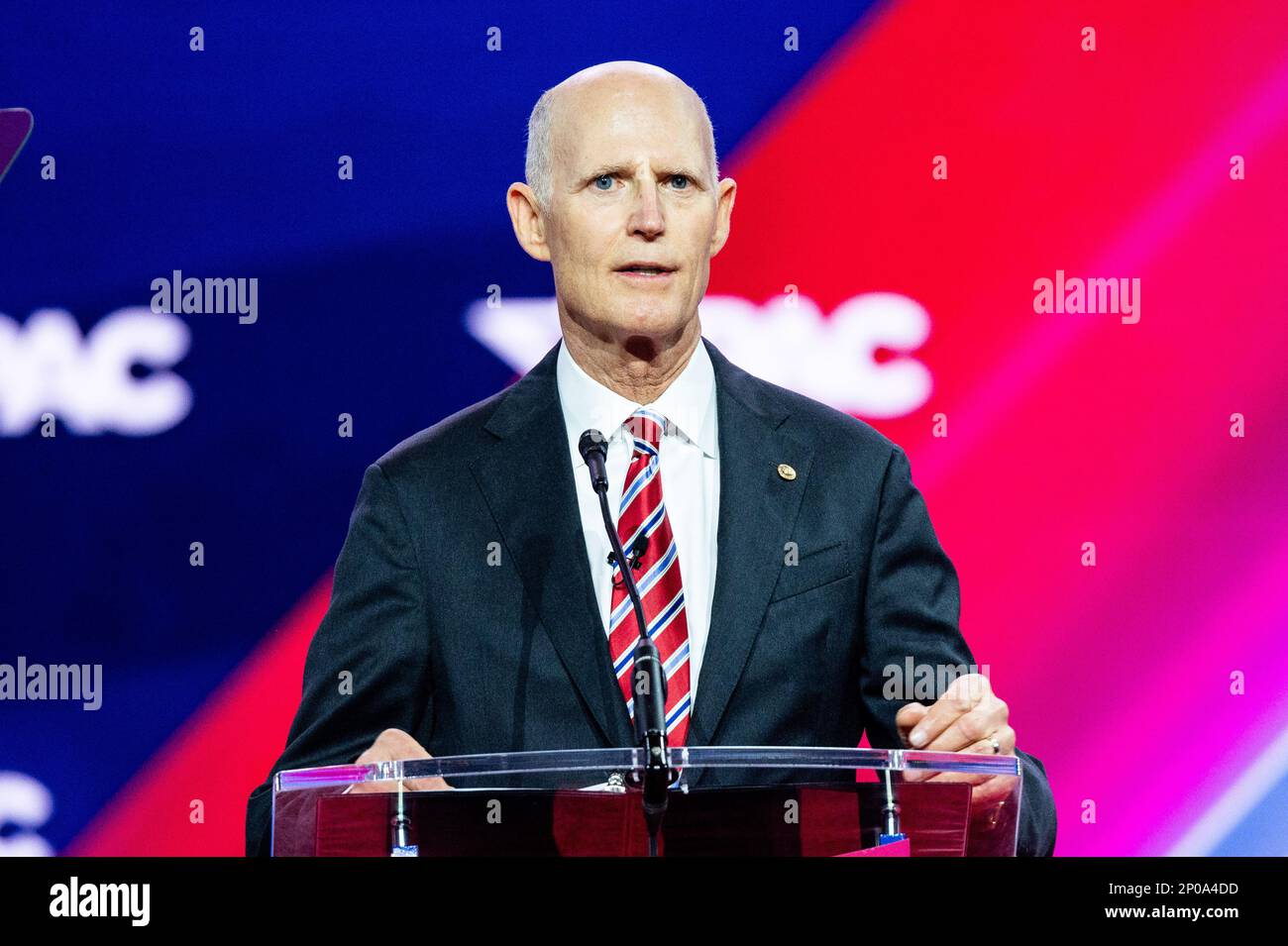 U.S. Senator Rick Scott (R-FL) speaking at the Conservative Political ...