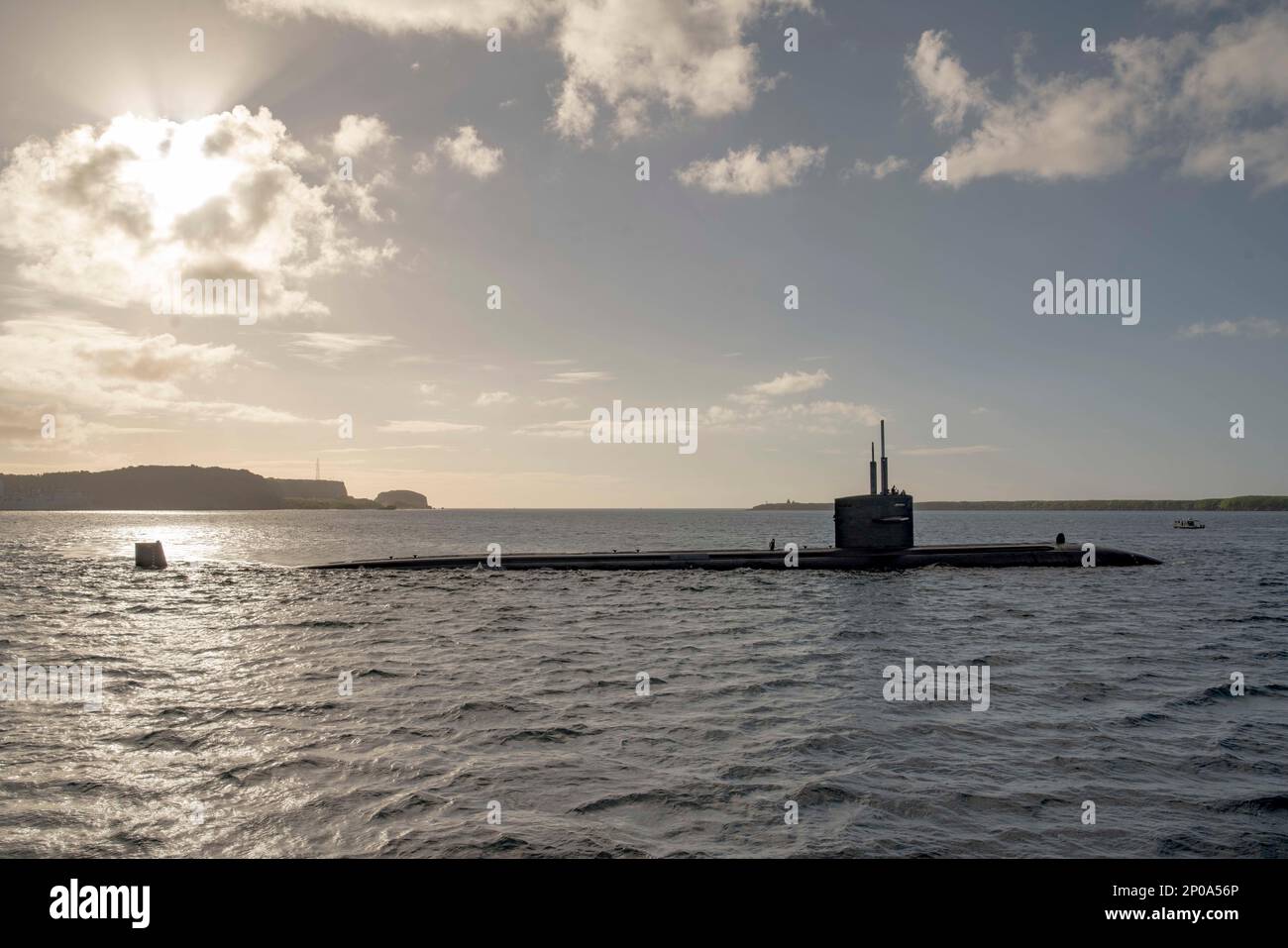 APRA HARBOR, Guam (Jan. 17, 2023) – The Los Angeles-class fast-attack ...