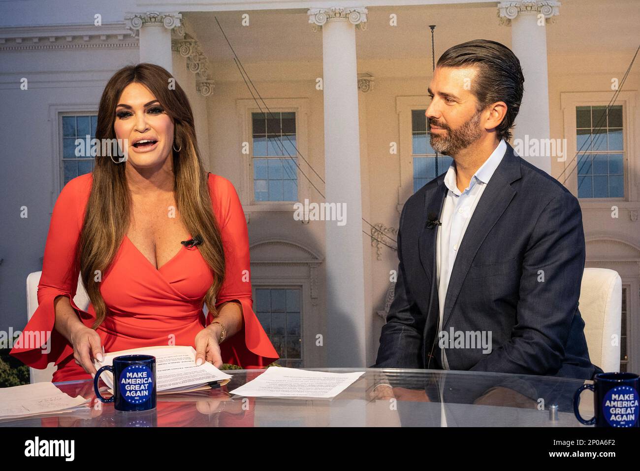 Kimberly Guilfoyle and Donald Trump Jr. broadcast from the 1st day of ...
