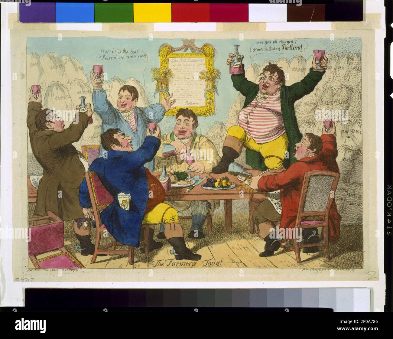 The Farmers toast. British Cartoon Prints Collection , Catalogue of ...