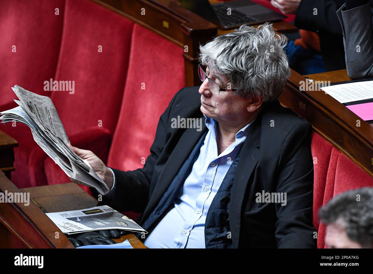 Eric Coquerel (LFI, La France Insoumise, Nupes) during a session of ...