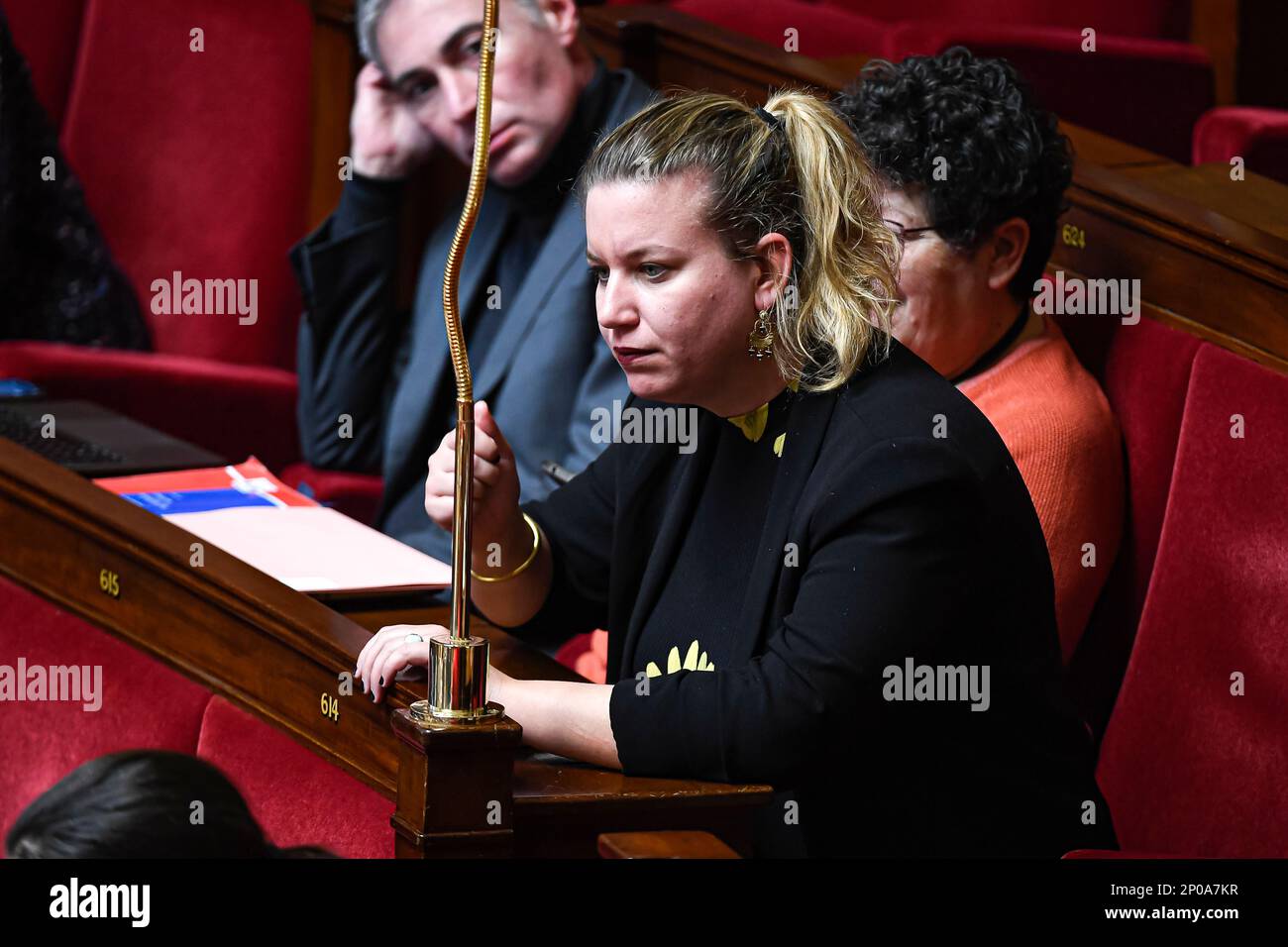 Mathilde Panot (LFI, La France Insoumise, Nupes) during a session of ...