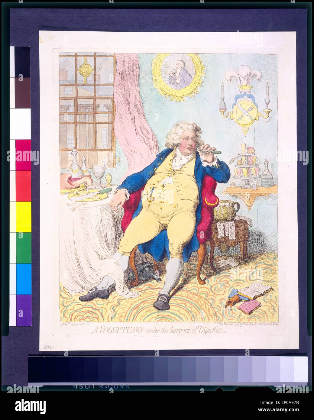 Gluttony cartoon hi-res stock photography and images - Alamy