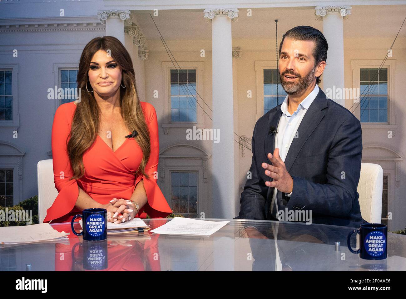 Kimberly Guilfoyle and Donald Trump Jr. broadcast from the 1st day of ...