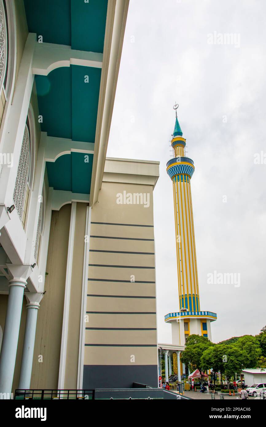 the 99 meters high Minaret of Al-Akbar Mosque Surabaya (Indonesian ...