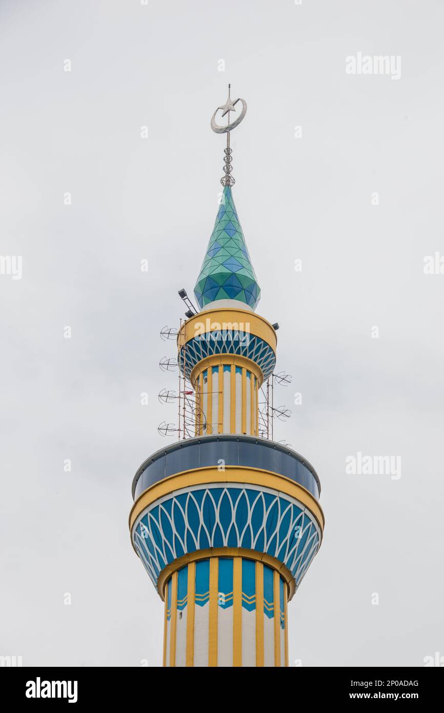 the 99 meters high Minaret of Al-Akbar Mosque Surabaya (Indonesian ...