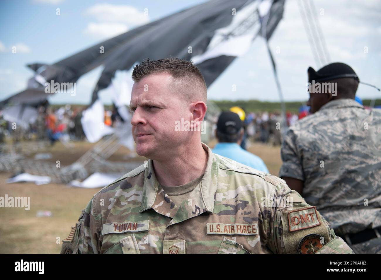 U.S. Air Force Master Sgt. Frank Yuvan, 23rd Air Base Squadron medical ...