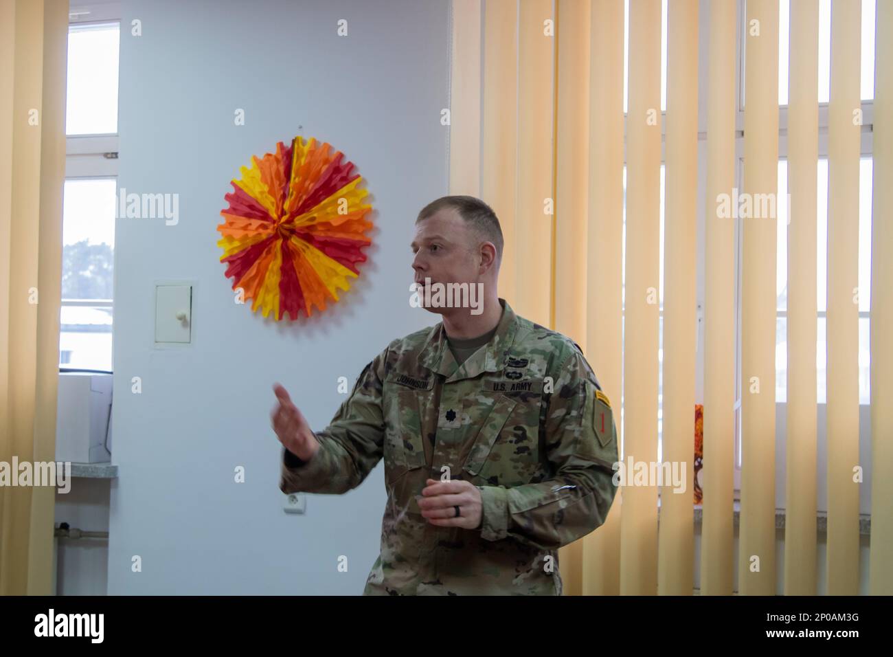Lt. Col. Rolland H. Johnson, commander, 82nd Brigade Engineer Battalion ...