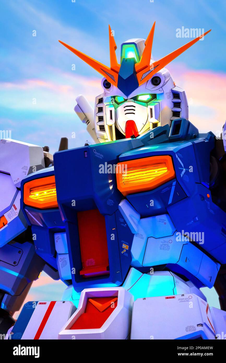 Fukuoka, Japan - Nov 20 2022: Full-size Mobile suit RX-93ffv (Nu ...