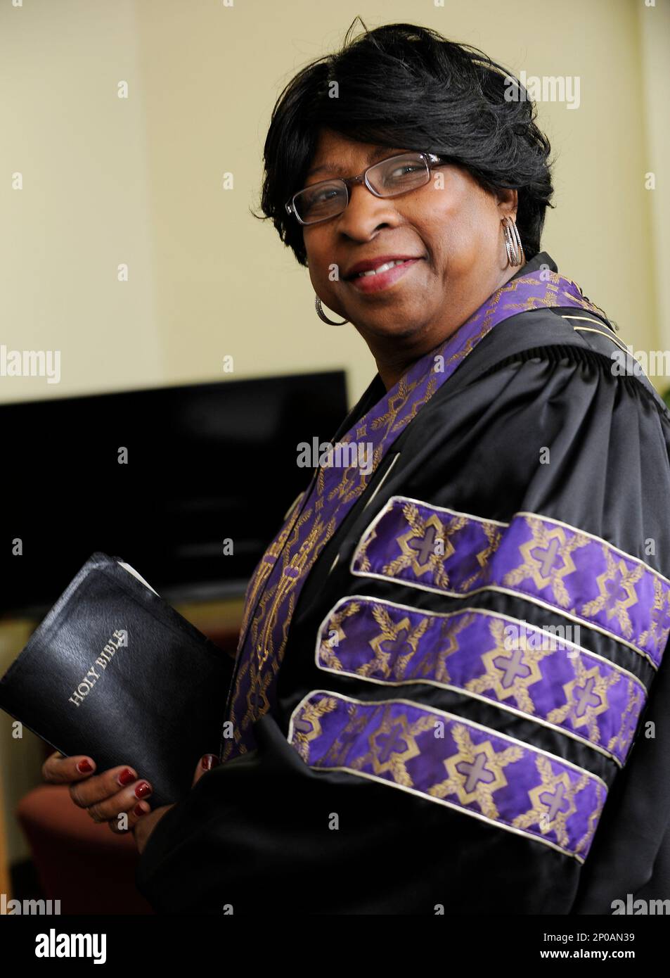 In this Jan. 13, 2017 photo, Rev. Deedee Coleman working at Russell ...