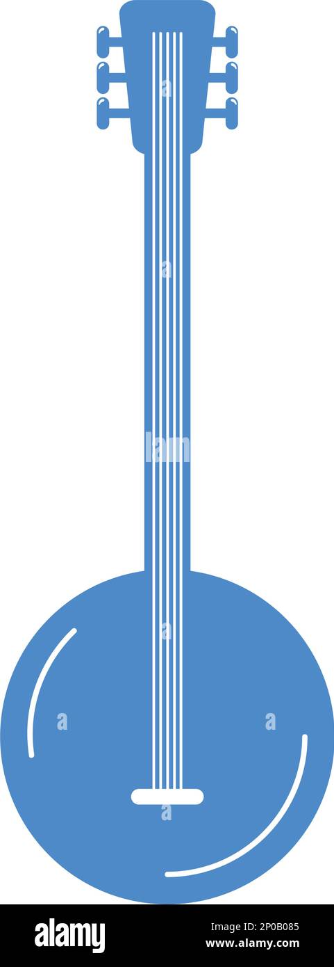 blue banjo instrument musical Stock Vector Image & Art - Alamy