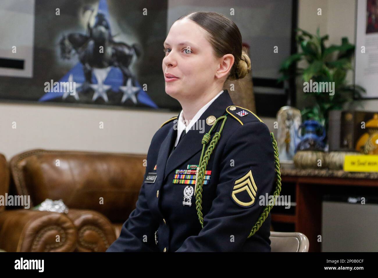 Staff Sgt. Morgan Alexander from 1st Battalion, 16th Infantry Regiment ...