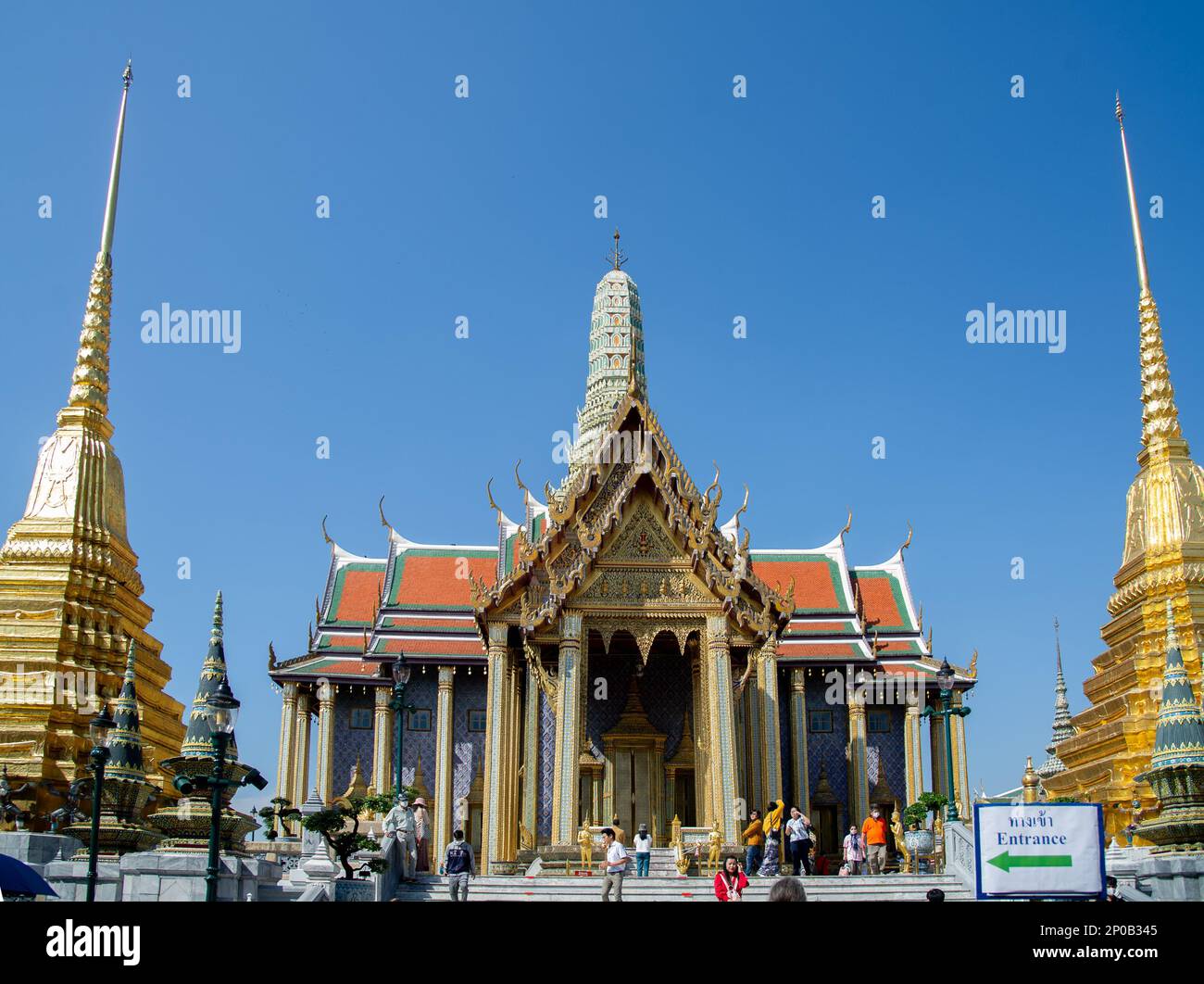 20 January 2023- Bangkok Thailand- Temple of the Emerald Buddha Wat ...