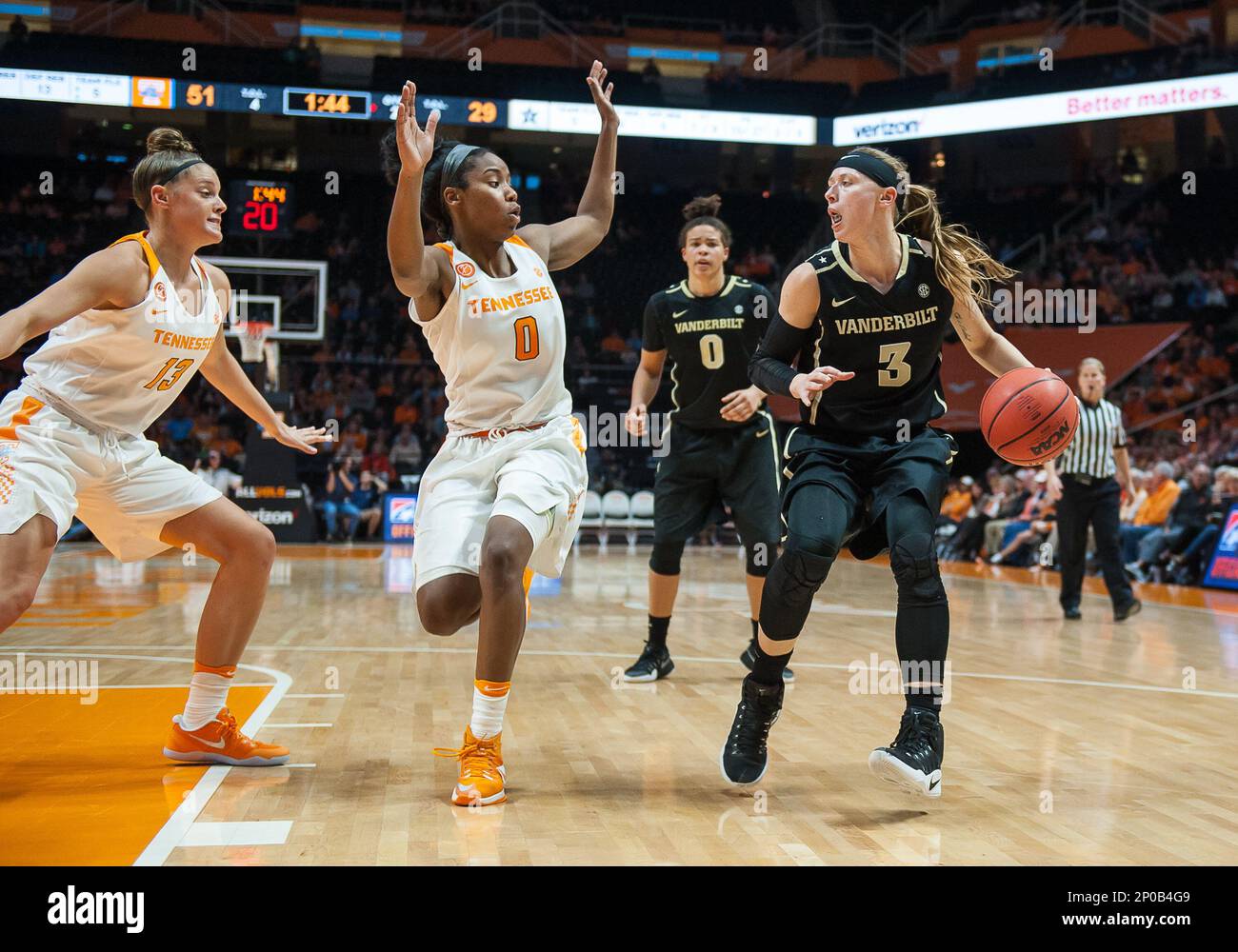 KNOXVILLE, TN - JANUARY 22: Vanderbilt Commodores guard Rachel Bell (3 ...