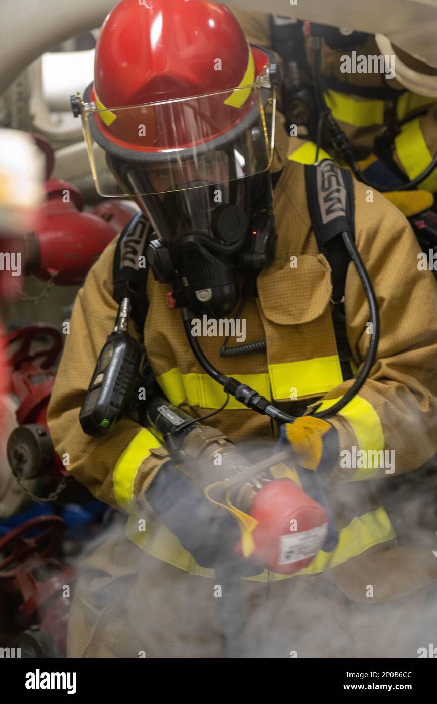 U.S. Coast Guard Seaman Noah Piland, a crew member assigned to USCGC ...