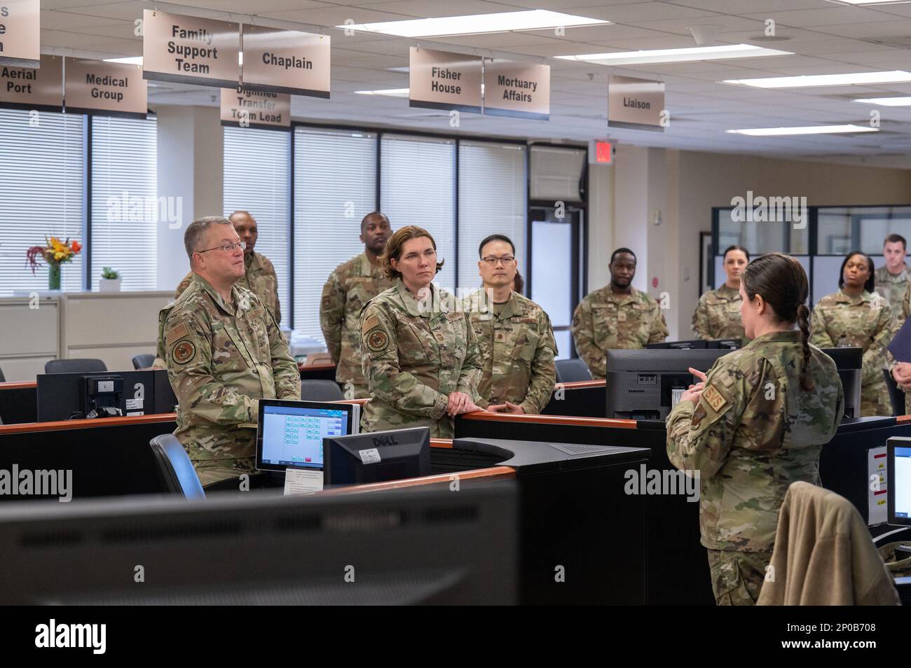 Chaplain (Maj. Gen.) Randall Kitchens, U.S. Air Force chief of chaplains, and Chief Master Sgt ...