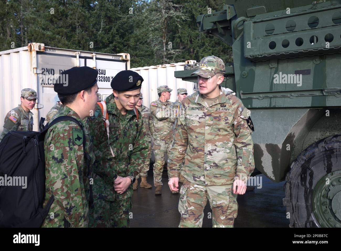 U.S. Army 2nd Lt. Alejandro Alonzo, an infantry officer assigned to the ...