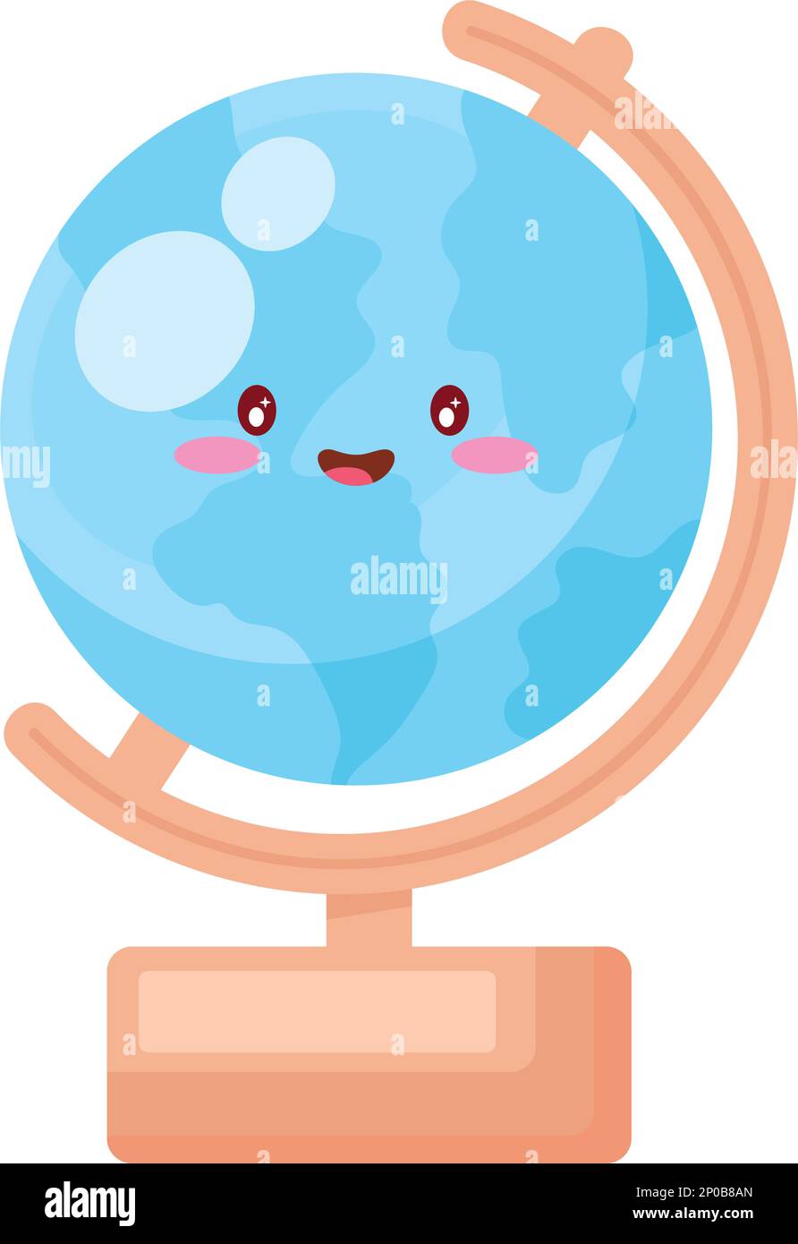world map kawaii style Stock Vector Image & Art - Alamy