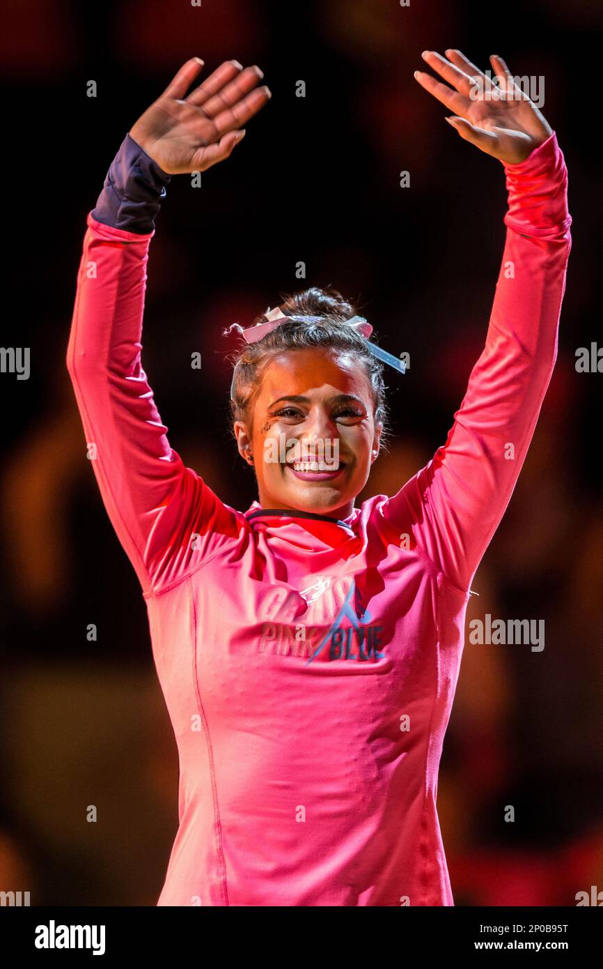 January 20, 2017: LSU Tigers gymnast Lexie Priessman is announced to ...