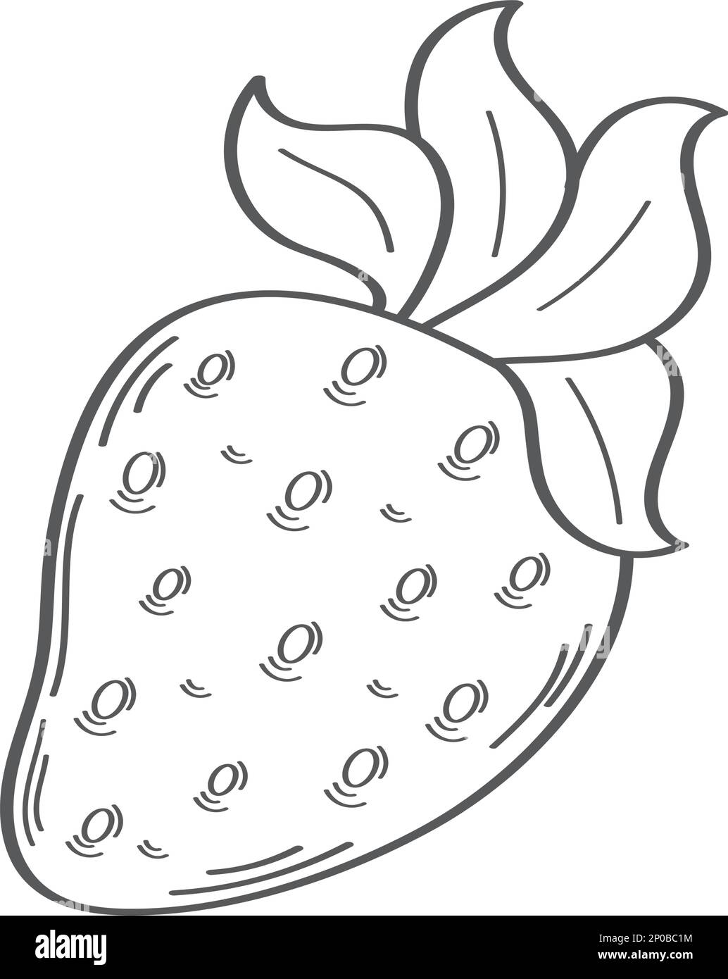 fruit strawberry hand draw Stock Vector Image & Art - Alamy