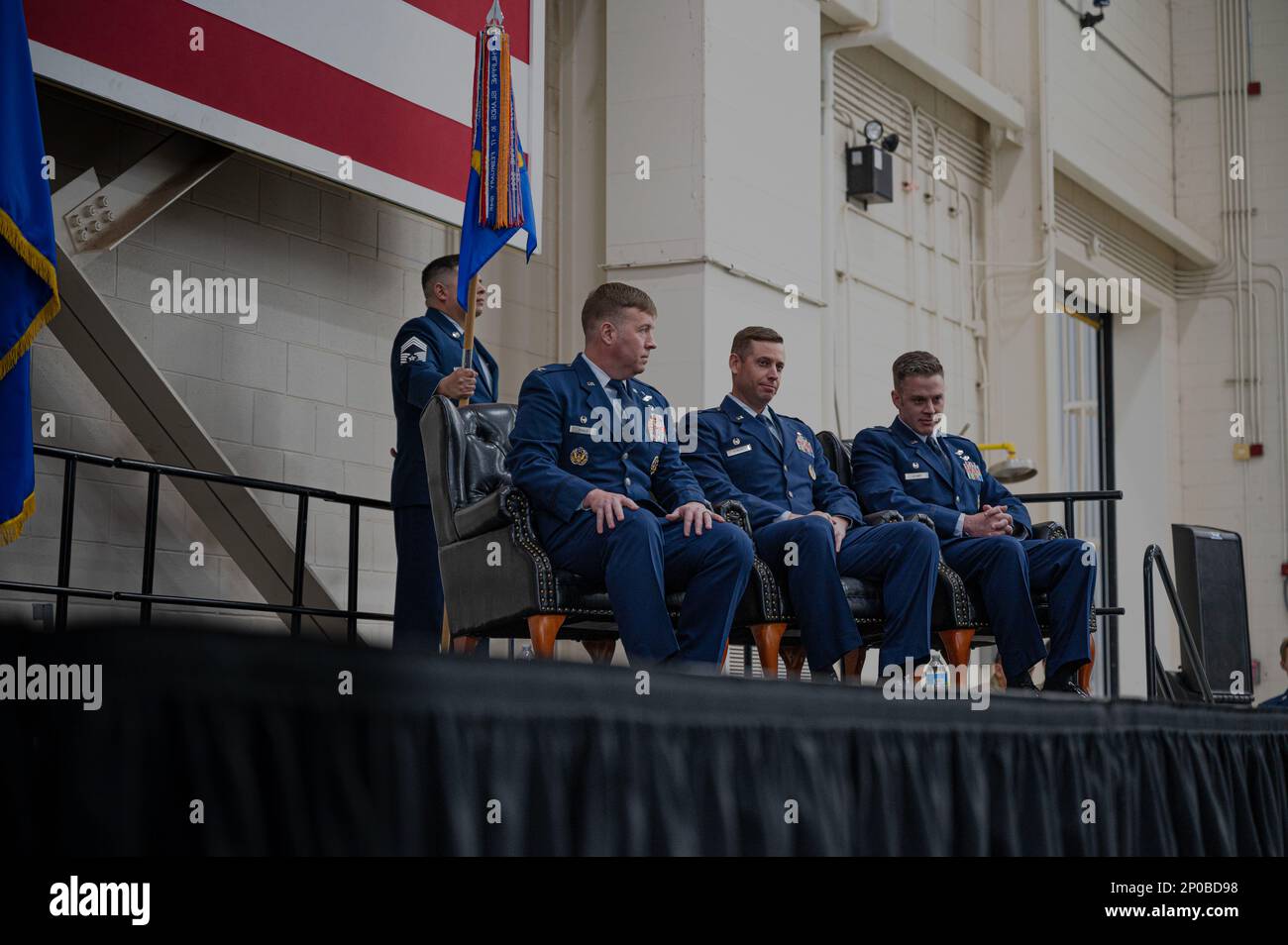 Col. John Poole, 317th Operations Group commander, Lt. Col. Samuel ...