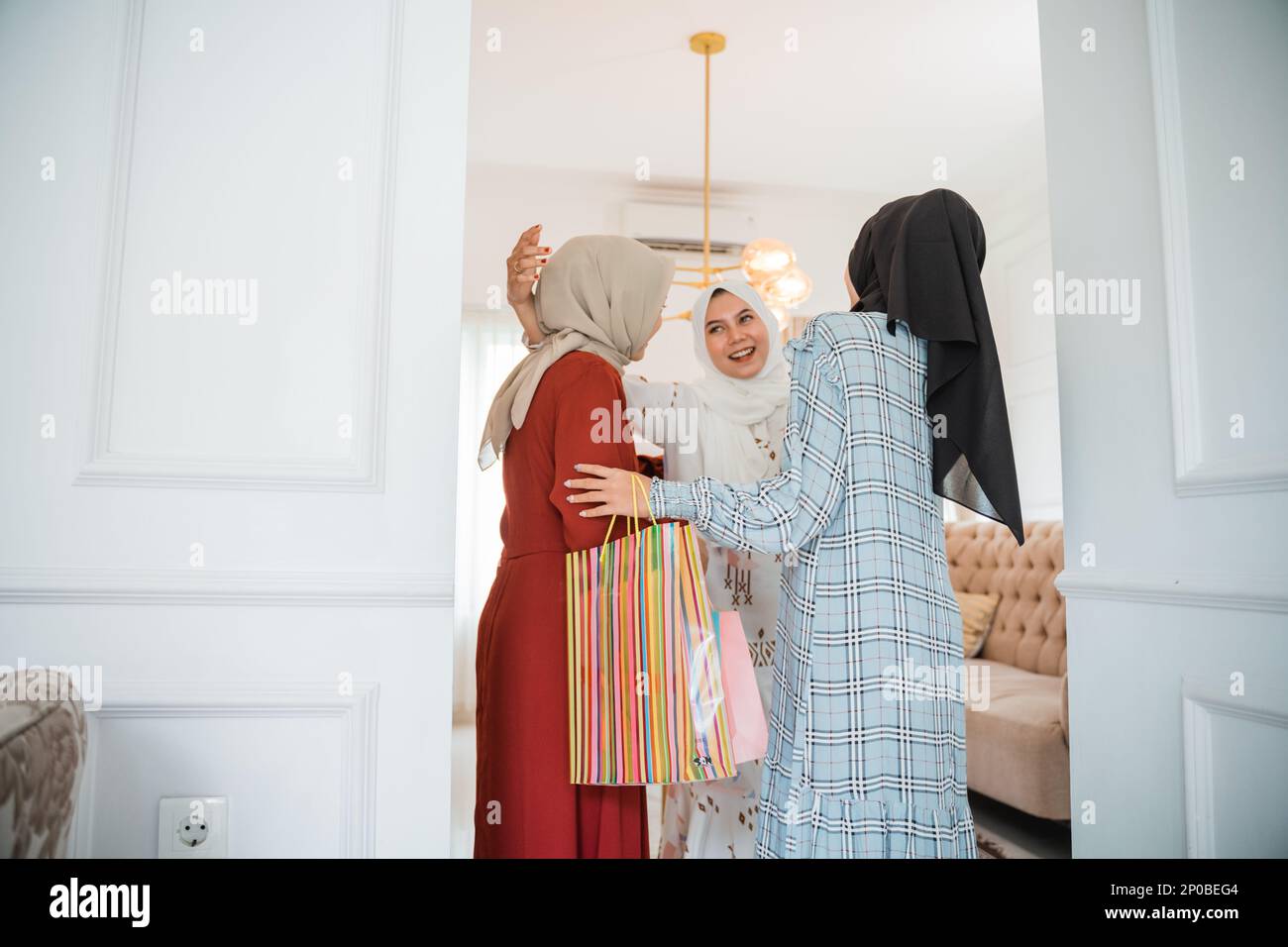 Visiting a friends house hi-res stock photography and images - Alamy