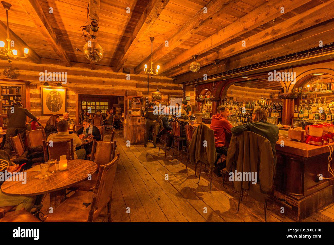 Interior of the Owl Bar at Sundance Resort, also known as Sundance ...