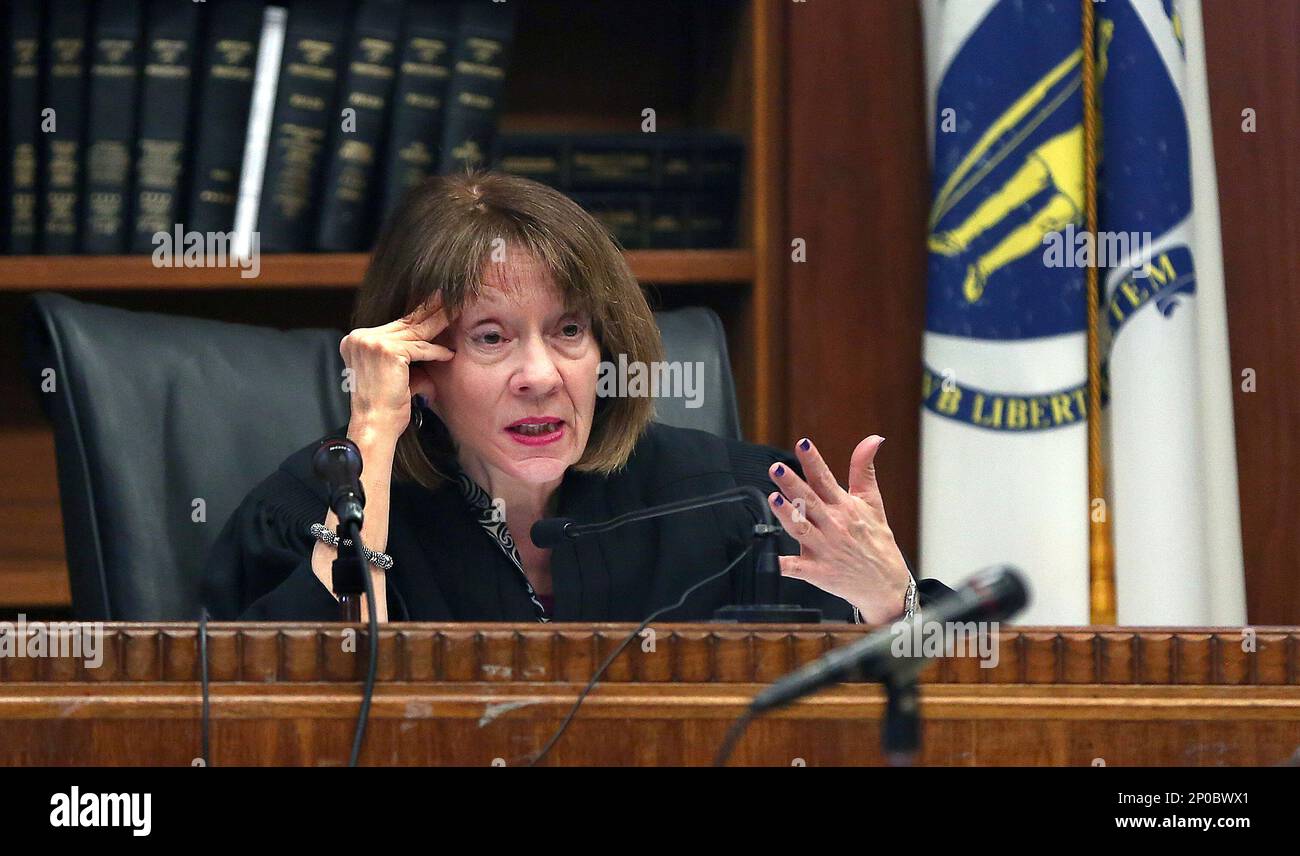 Suffolk Superior Court Judge Christine Roach hears motions in the case ...