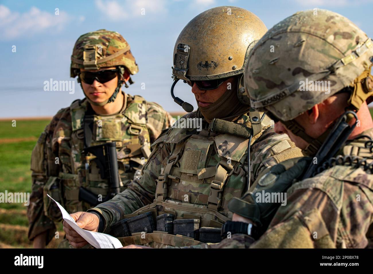 U.S. Army Sgt. 1st Class Grayson Burnell, assigned to Charlie Company ...