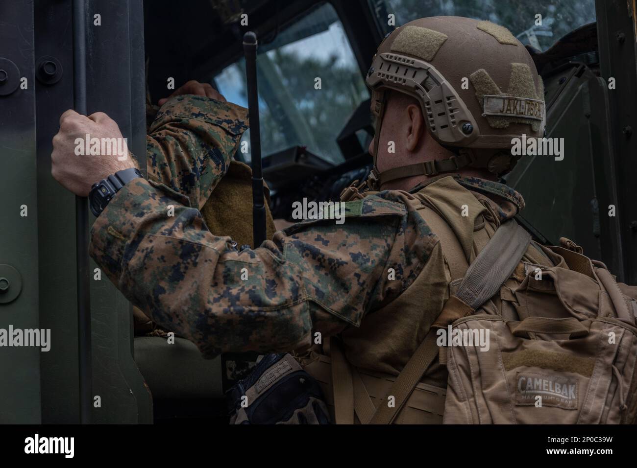 U.S. Marine Corps Cpl. Mark Jaklitsch, an infantry Marine with ...