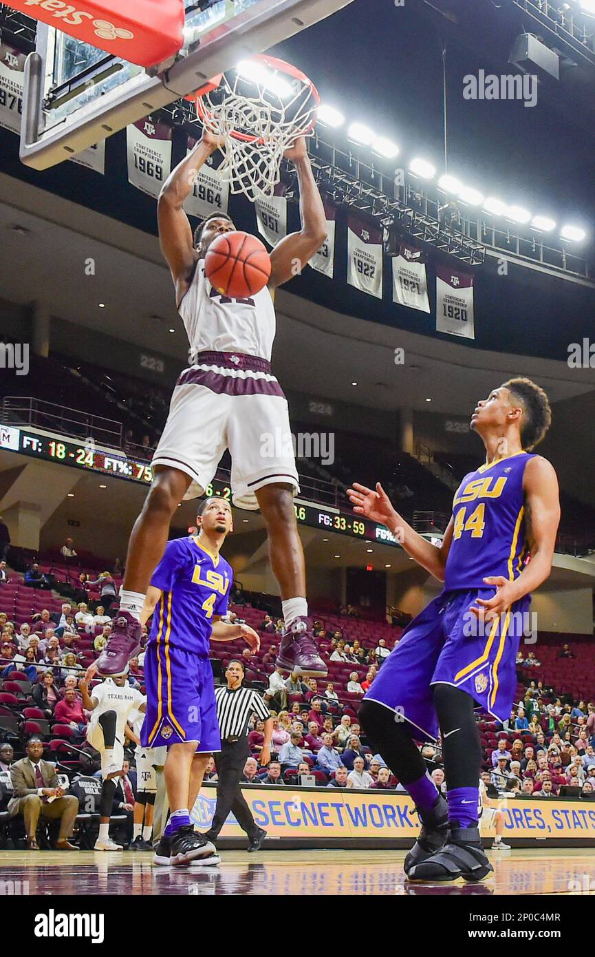 COLLEGE STATION, TX - JANUARY 11: Texas A&M Aggies forward Tavario ...