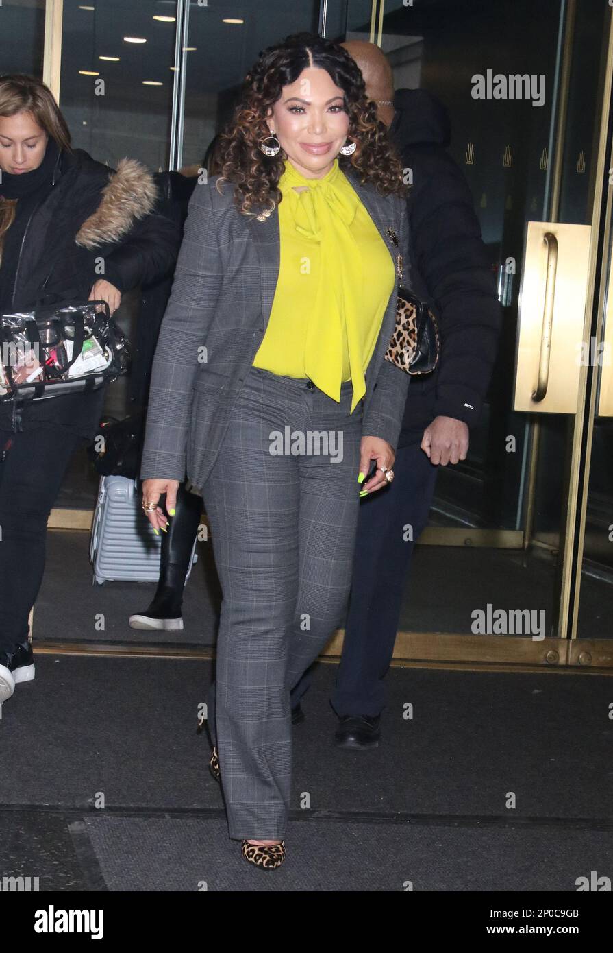 New York, NY, USA. 2nd Mar, 2023. Tisha Campbell seen exiting NBC's ...