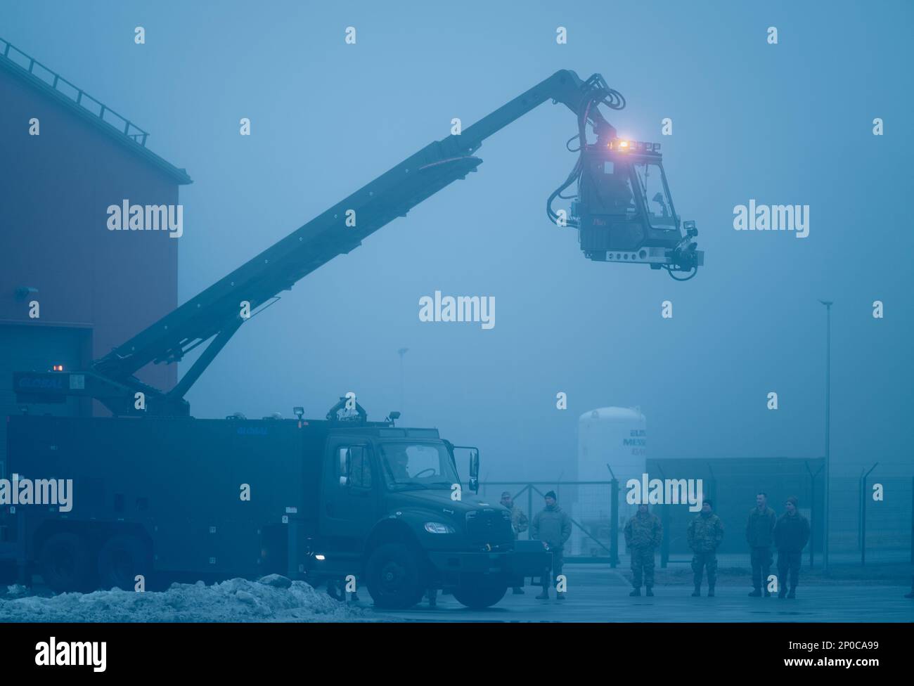 U.S. Air Force Airmen assigned to the 435th Contingency Response ...